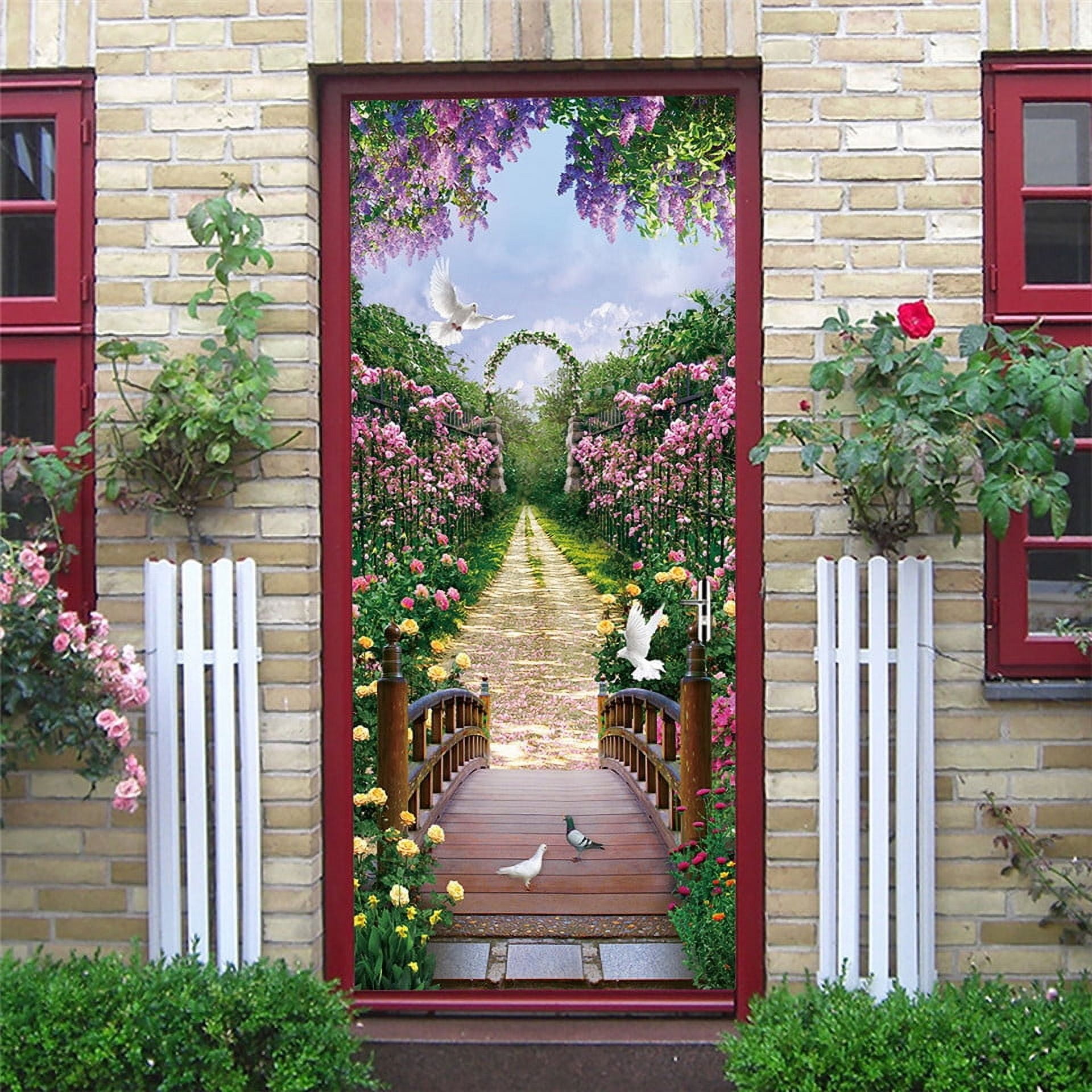 Door Sticker 3D Mural For Living Room Bedroom Home Decor Posters Vinyl ...