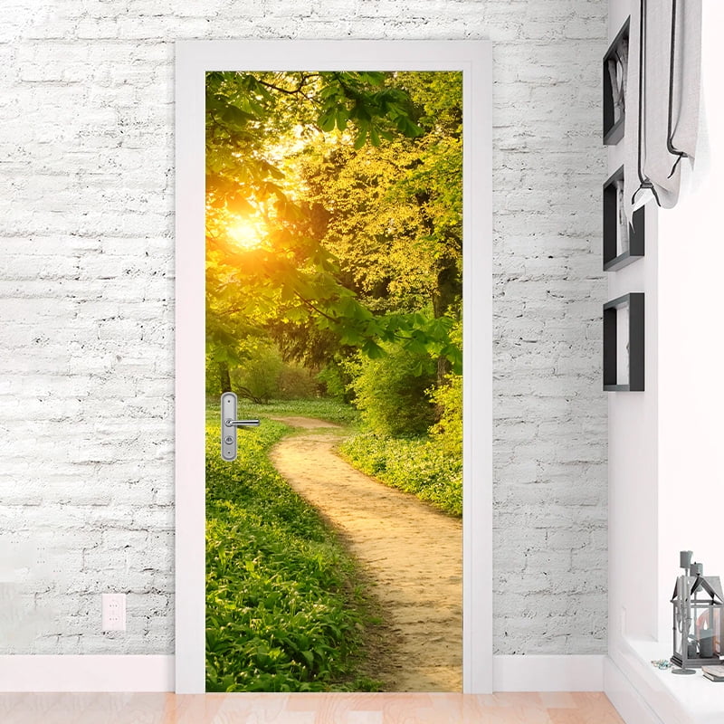 Door Sticker - Door Mural Peel and Stick, Removable Self-Adhesive Door ...