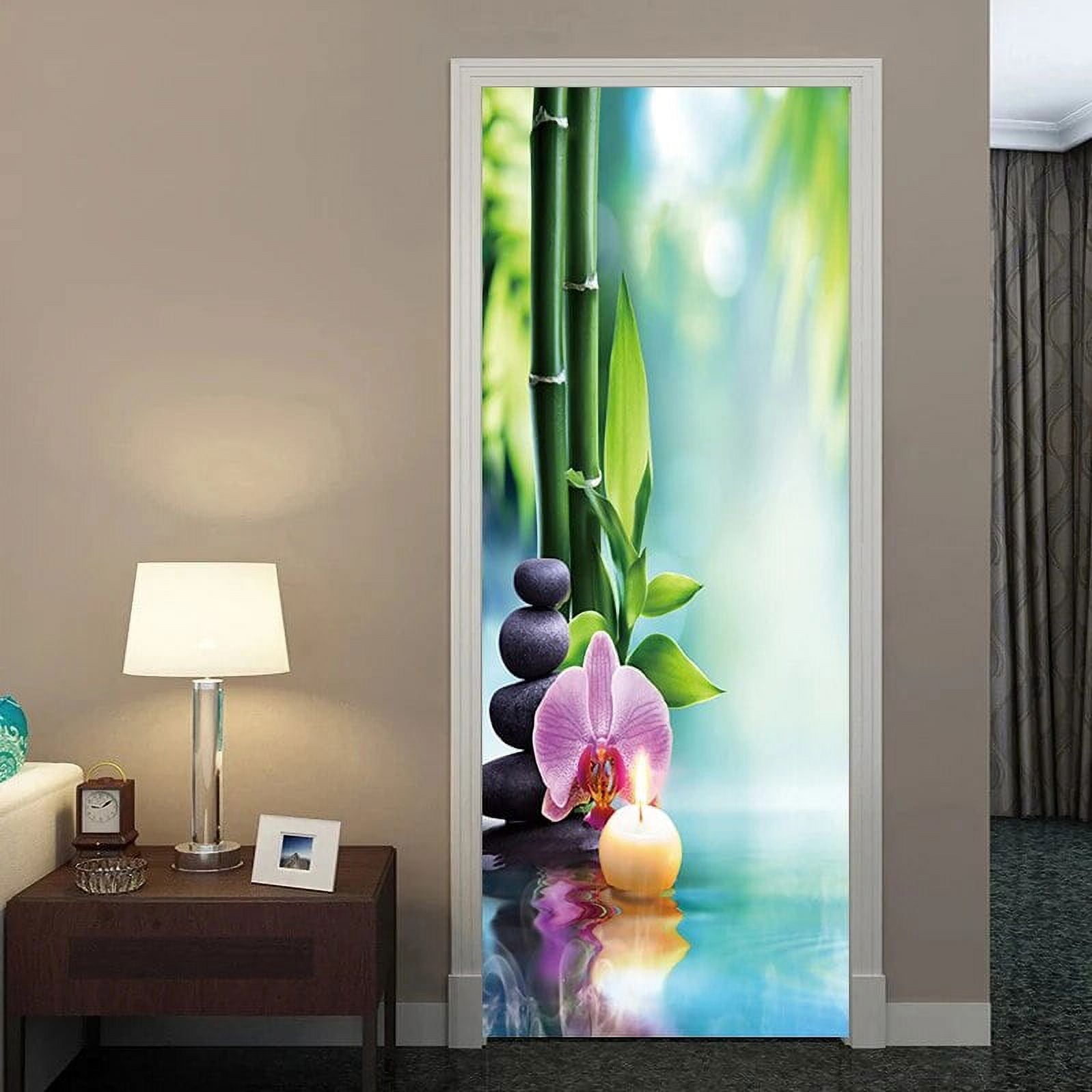 Door Sticker House Door Sticker Stone Transfer Design Home Entrance ...
