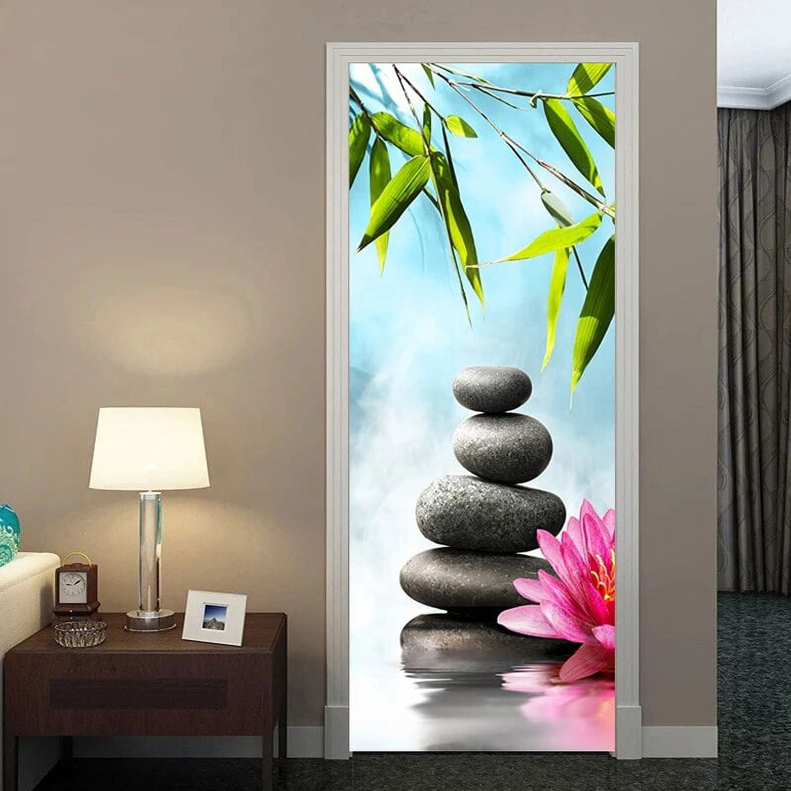 Door Sticker House Door Sticker Stone Transfer Design Home Entrance ...