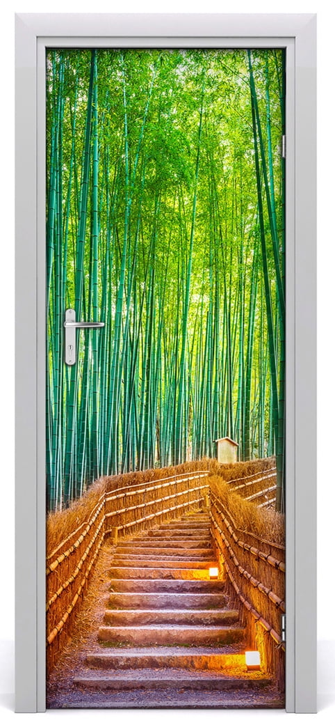 Door Sticker Landscape Cartoon PVC Self-adhesive Door Sticker ...