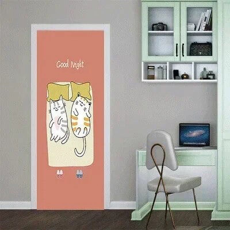 Door Sticker Self-adhesive Whole Piece Refurbished Bathroom Cabinet ...
