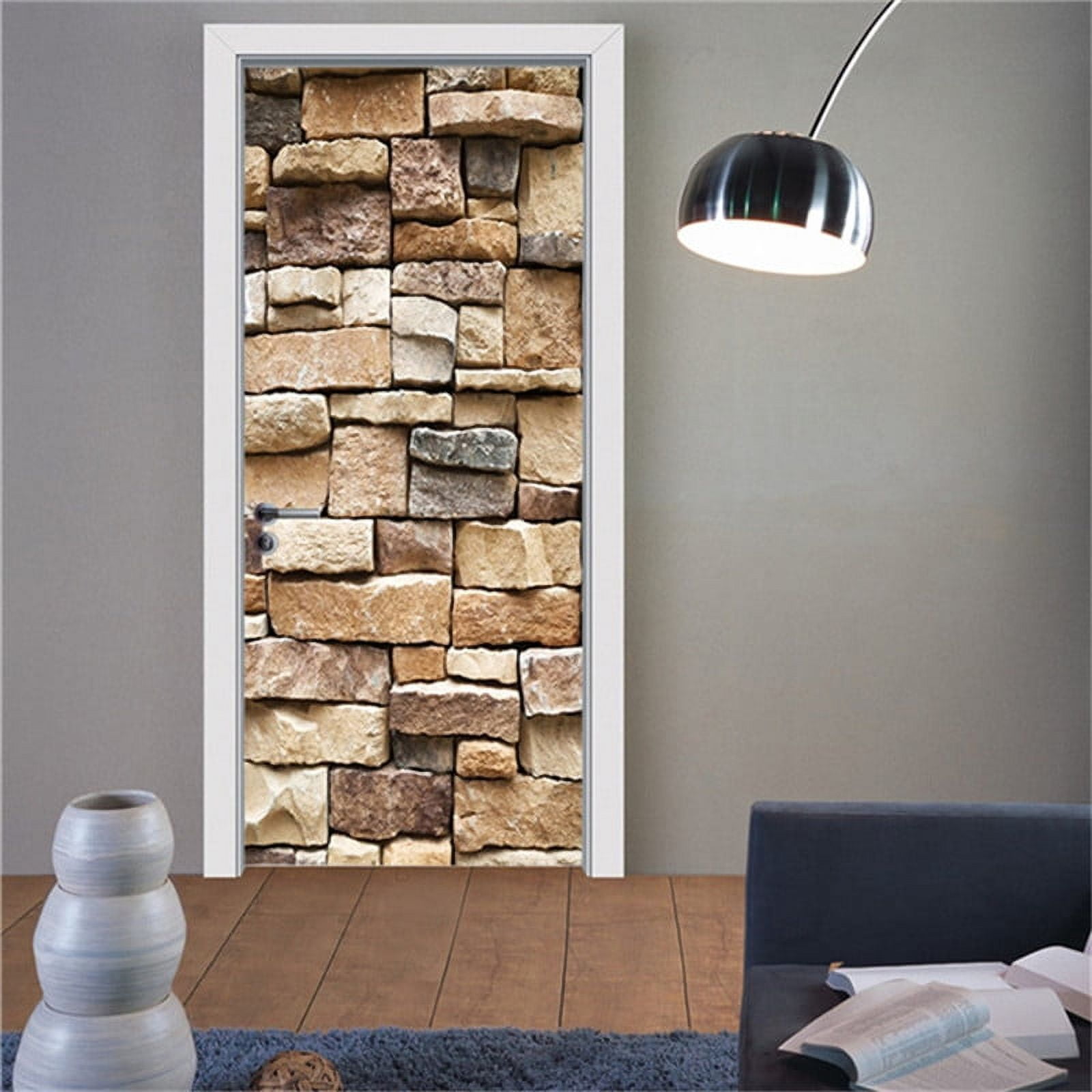 Door Sticker Tree Beach Waterproof Wallpaper for Doors Home Decor ...