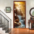 Door Stickers 3D Decals Waterfall Murals Removable Wall Covers Art ...