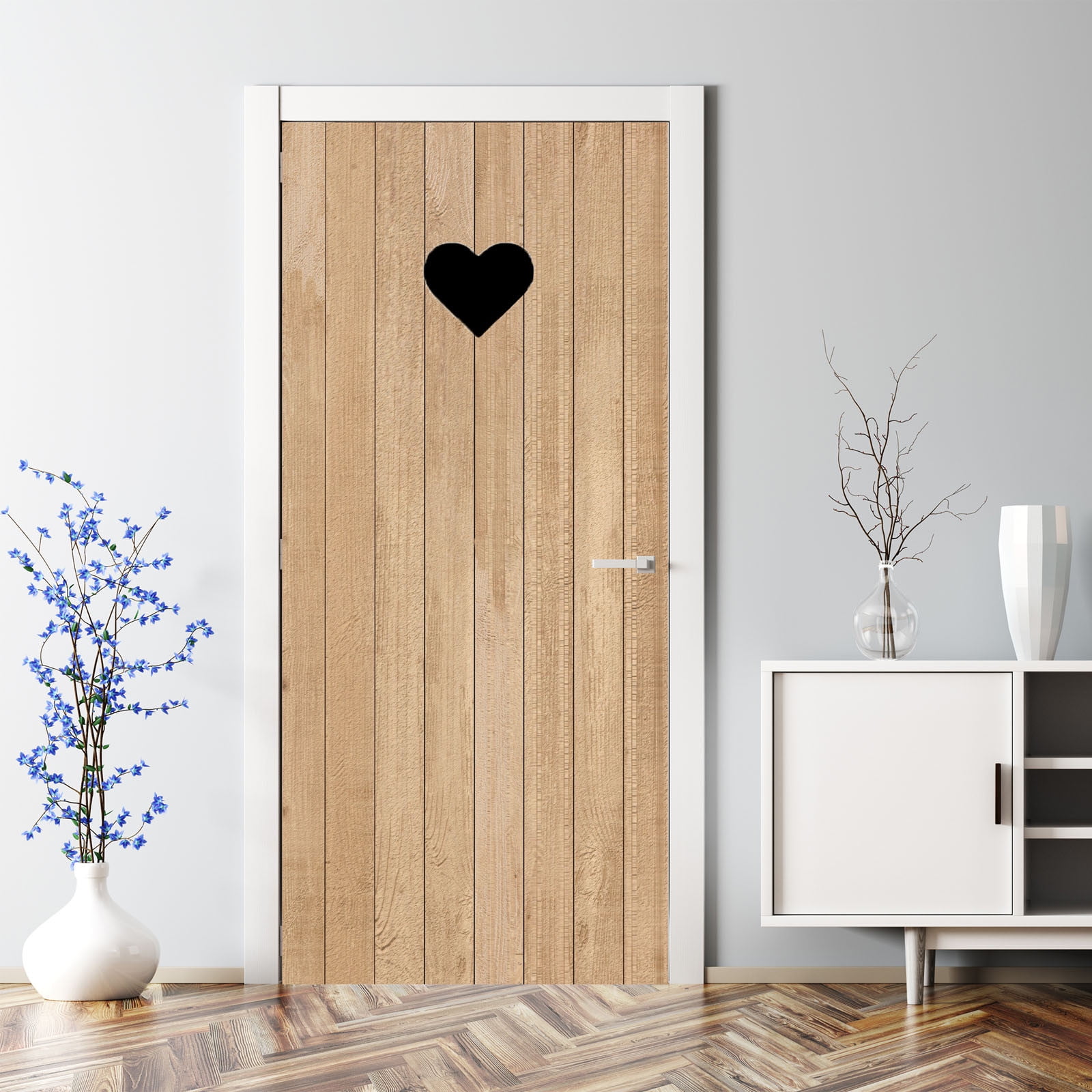 Door Stickers Decor Removable, Artificial Door Sticker, Door Stickers ...