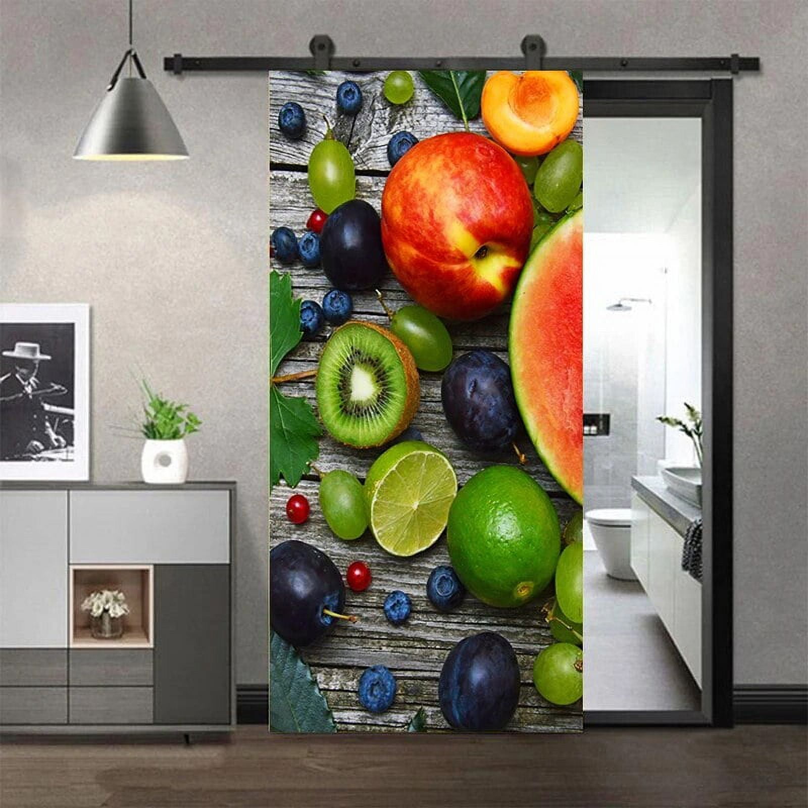 Door Stickers Fruit Photo Self Adhesive Poster on The Door Wallpaper ...