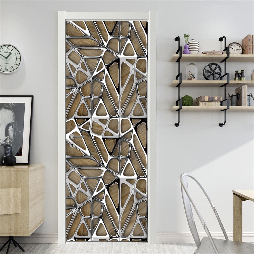 Door Stickers Self Adhesive Mural Wallpaper Poster PVC Removable ...