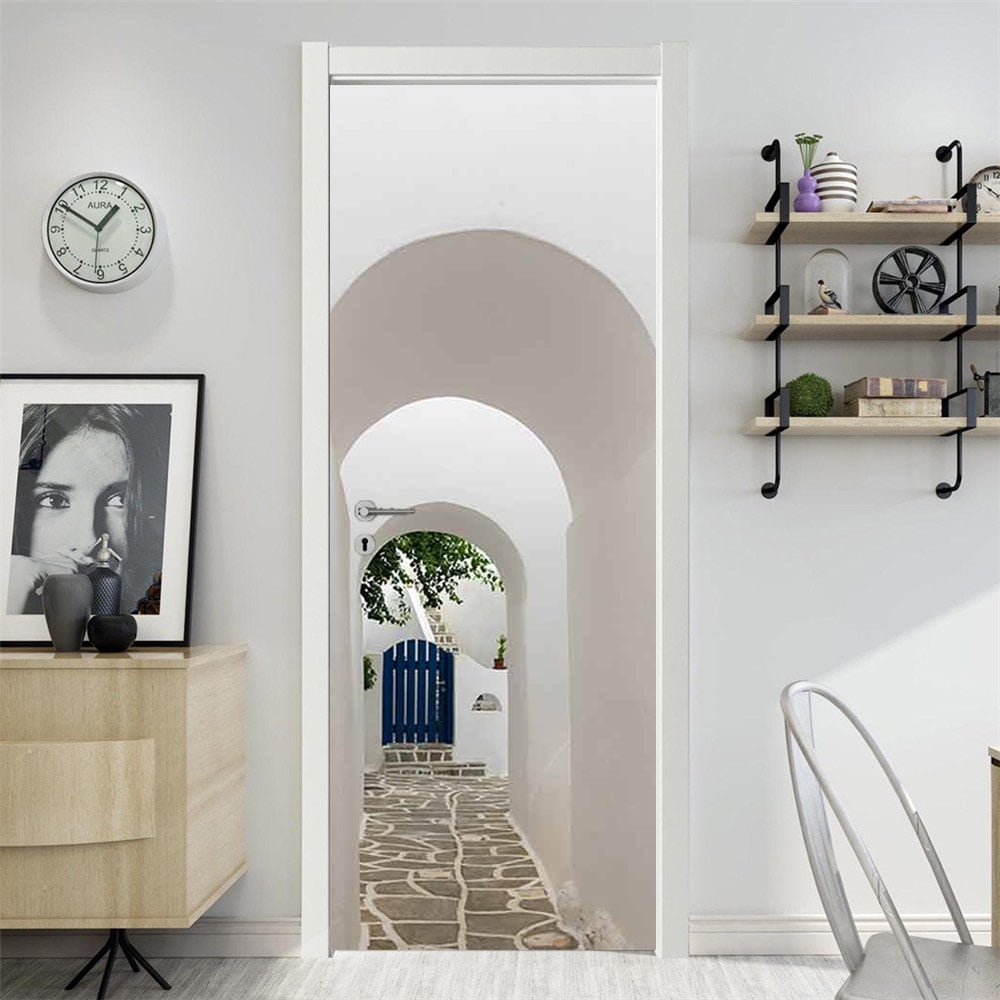 Door Stickers Self Adhesive Mural Wallpaper Poster PVC Removable ...