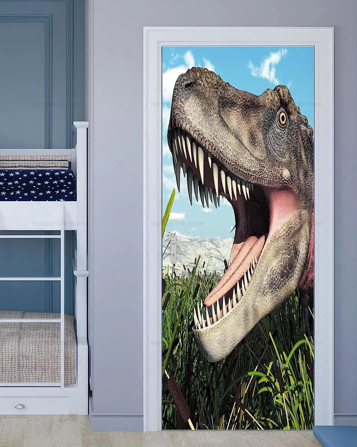 Door Stickers Vinyl PVC Waterproof Self-adhesive Posters for Bedroom ...