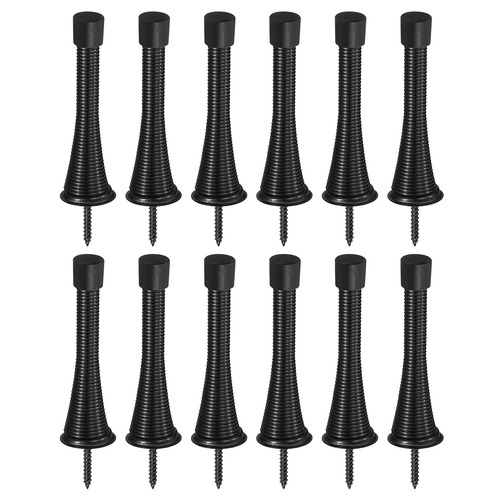 Door Stop, 12Pcs 3-1/4 - Spring Steel Door Stopper with 12 Screws, Door ...