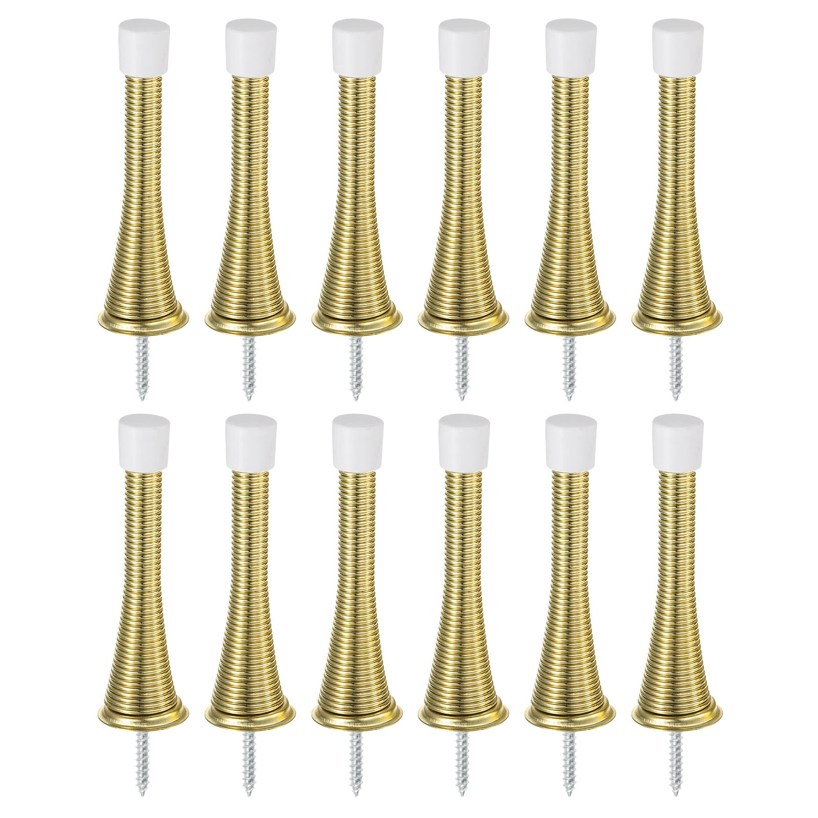 Door Stop, 12Pcs 3-1/4 - Spring Steel Door Stopper with 12 Screws, Door ...