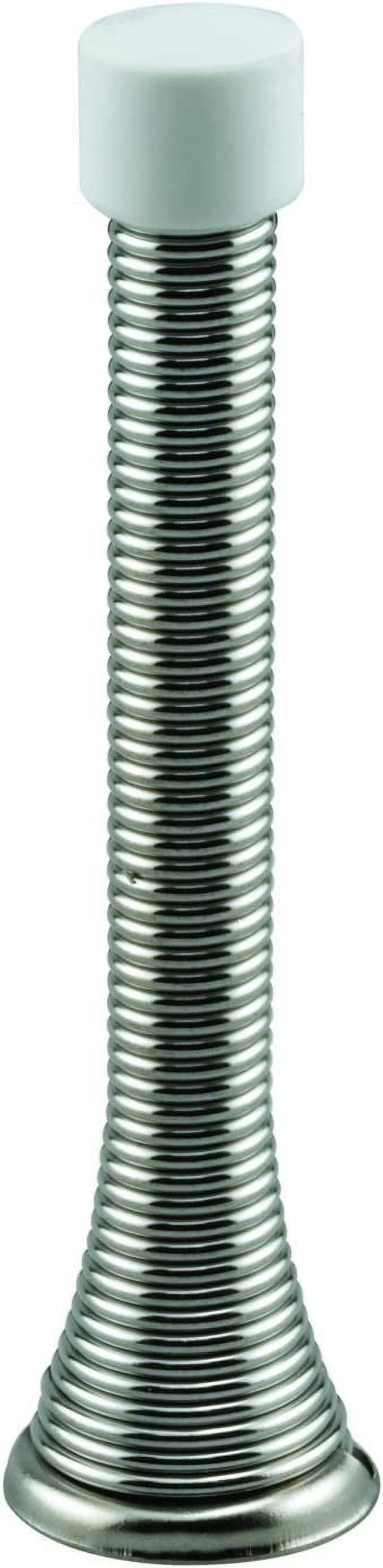 Door Stop, 4 inch Reach, Spring Steel, Chrome Plated, Heavy Duty ...