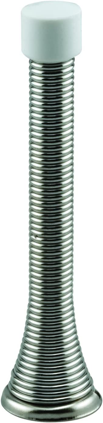 Door Stop, 4 inch Reach, Spring Steel, Chrome Plated, Heavy Duty ...