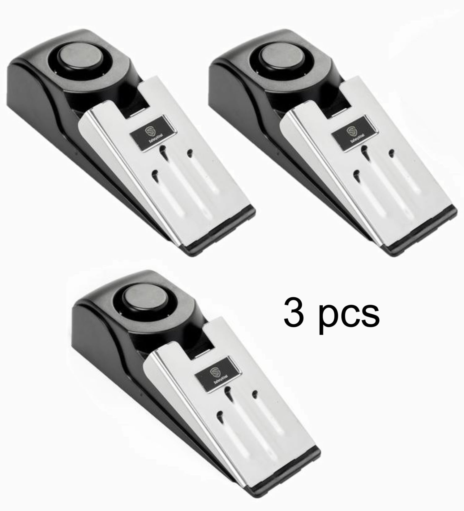 Door Stop Alarm, 3 Pack Door Stopper with 120DB Security Alarm, Door ...