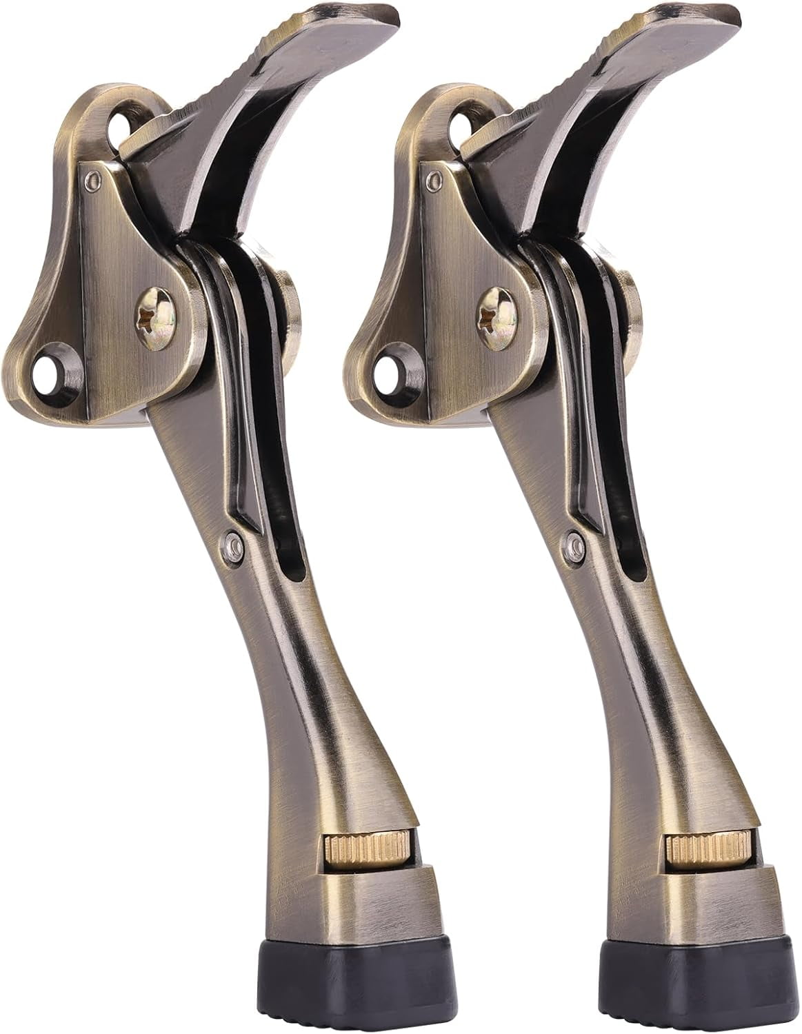 Door Stopper, 1/2/4 Packs Kickdown Door Stop with One Touch Adjustable ...