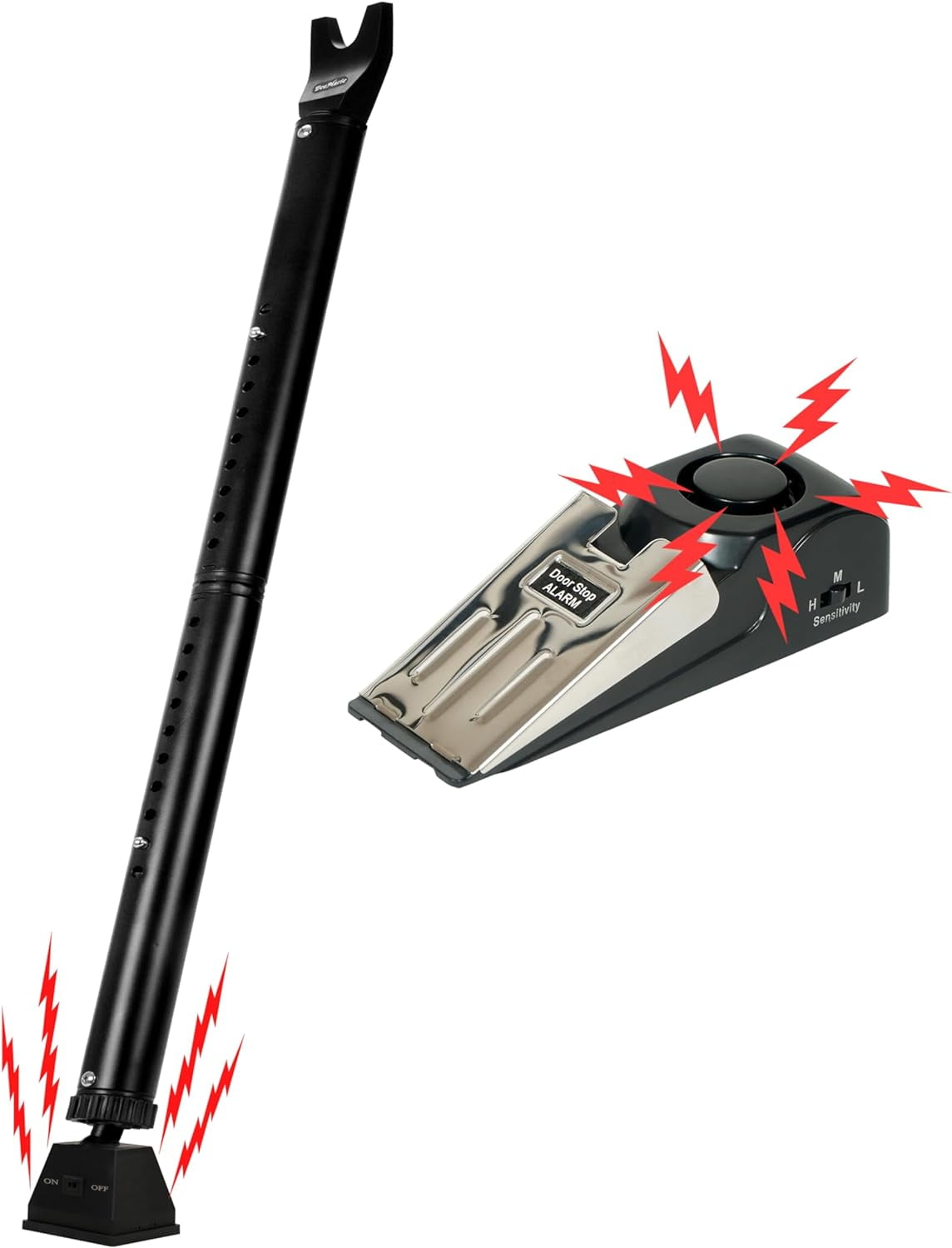 Door Stopper Alarm and Door Security Bar Alarm Bundle- 4-in-1 - House ...