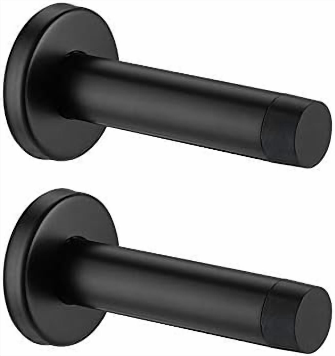 Door Stopper Black, 304 Stainless Steel Thicken 1mm Sound Dampening ...