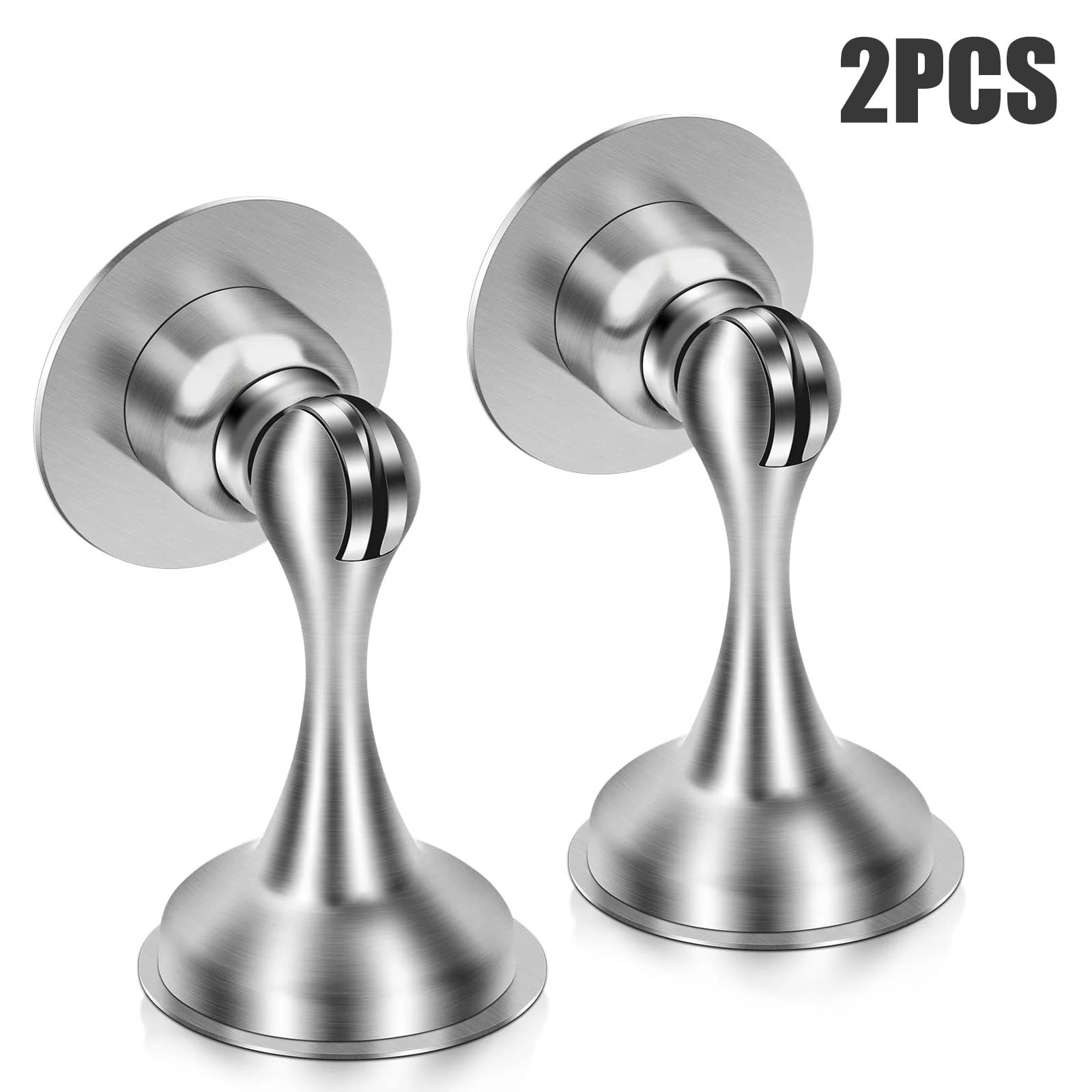 Door Stopper, Siisll Stainless Steel Magnetic Door Stop, 2 Pcs Wall ...