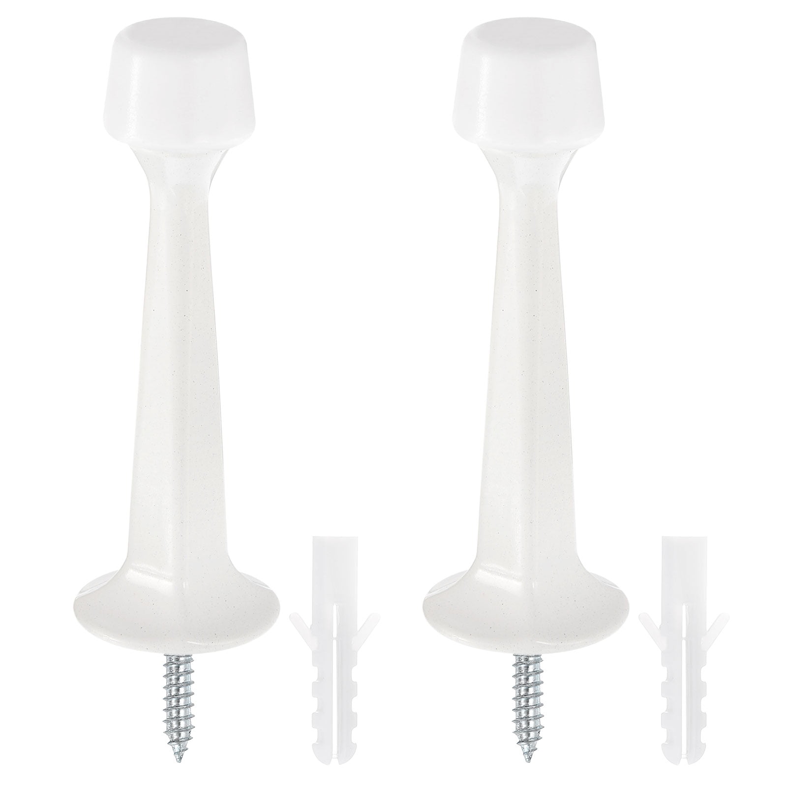 Door Stoppers, 2Pcs - Zinc Alloy Solid Rigid Door Stop with Screws ...