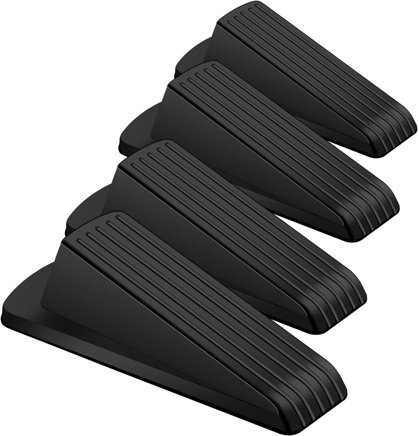 Door Stoppers, 4 Pack Premium Rubber Door Stoppers for Bottom of Door ...