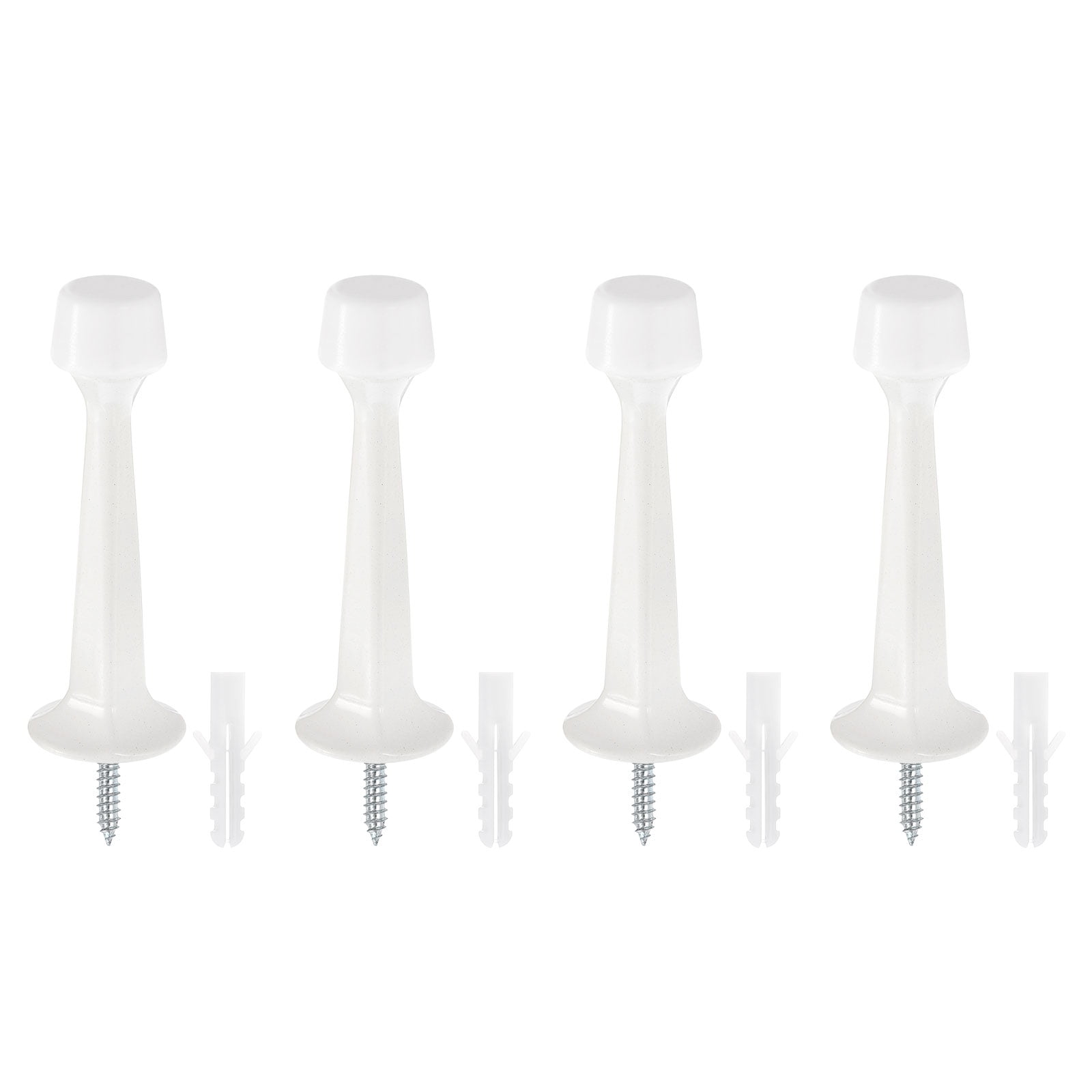Door Stoppers, 4Pcs - Zinc Alloy Solid Rigid Door Stop with Screws ...