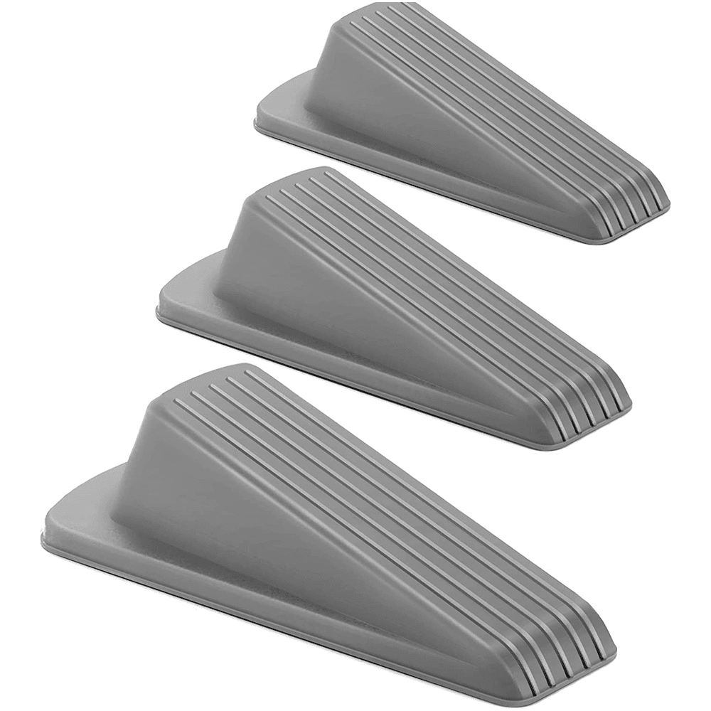 Rubber Door Stop Wedge, Stacking & Sturdy, for Door Bottom, Gaps ...