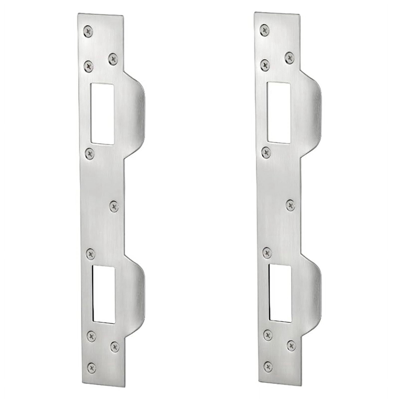 Door Strike Plate Double Holes, Heavy-Duty Latch Reinforcement Plate ...