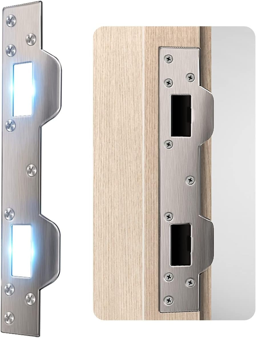 Door Strike Plate Reinforcement Plate - Front Door Security Devices ...