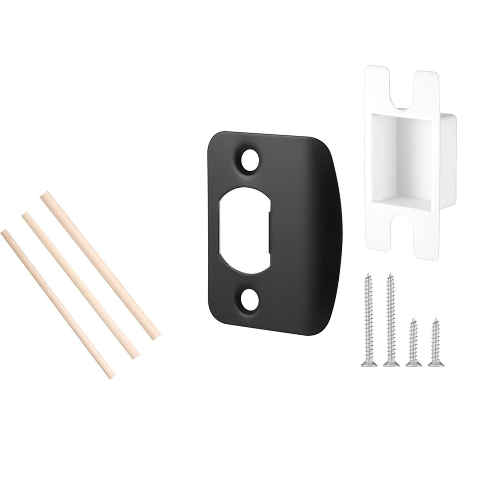 Door Strike Plate Repair Kit, Standard Door Latch Restorer Strike Plate ...