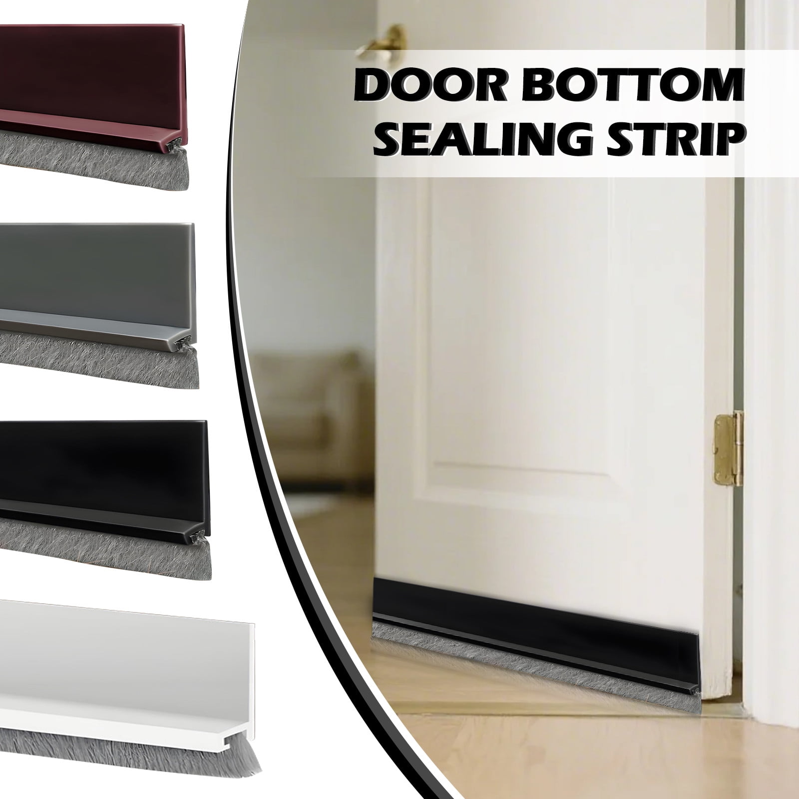 Door Sweep For Bottom Of Door, Under Door Stopper For Bottom Of Door ...