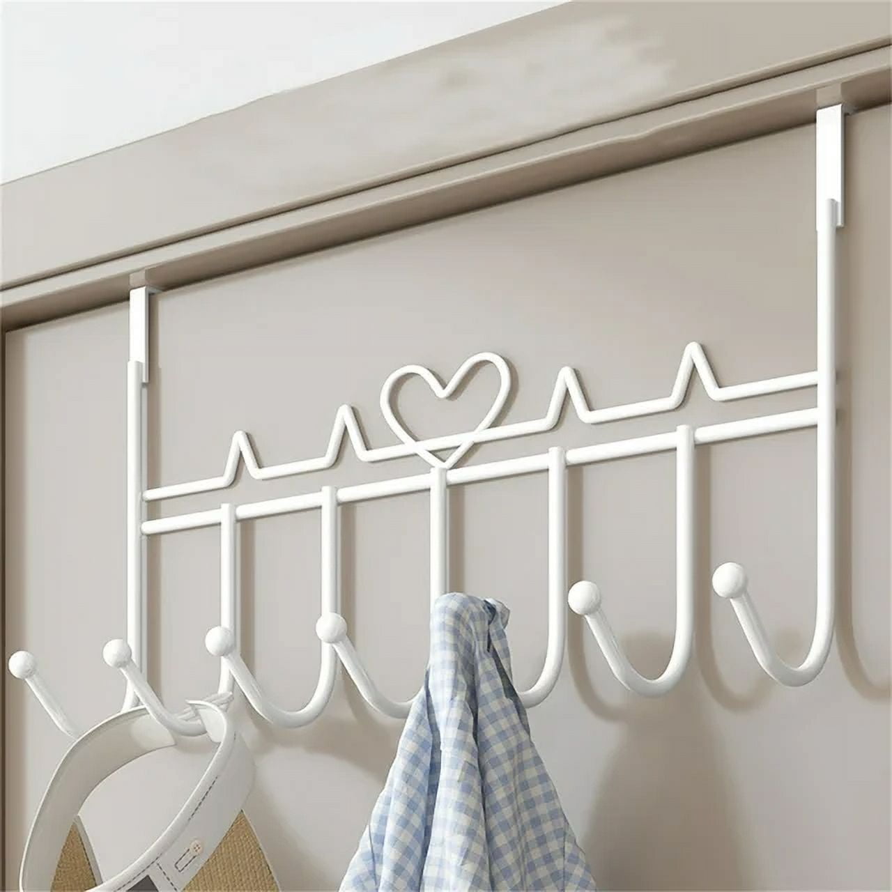 Over The Door Towel Rack, Metal Bath Towel Holder Hanger, Over Door ...