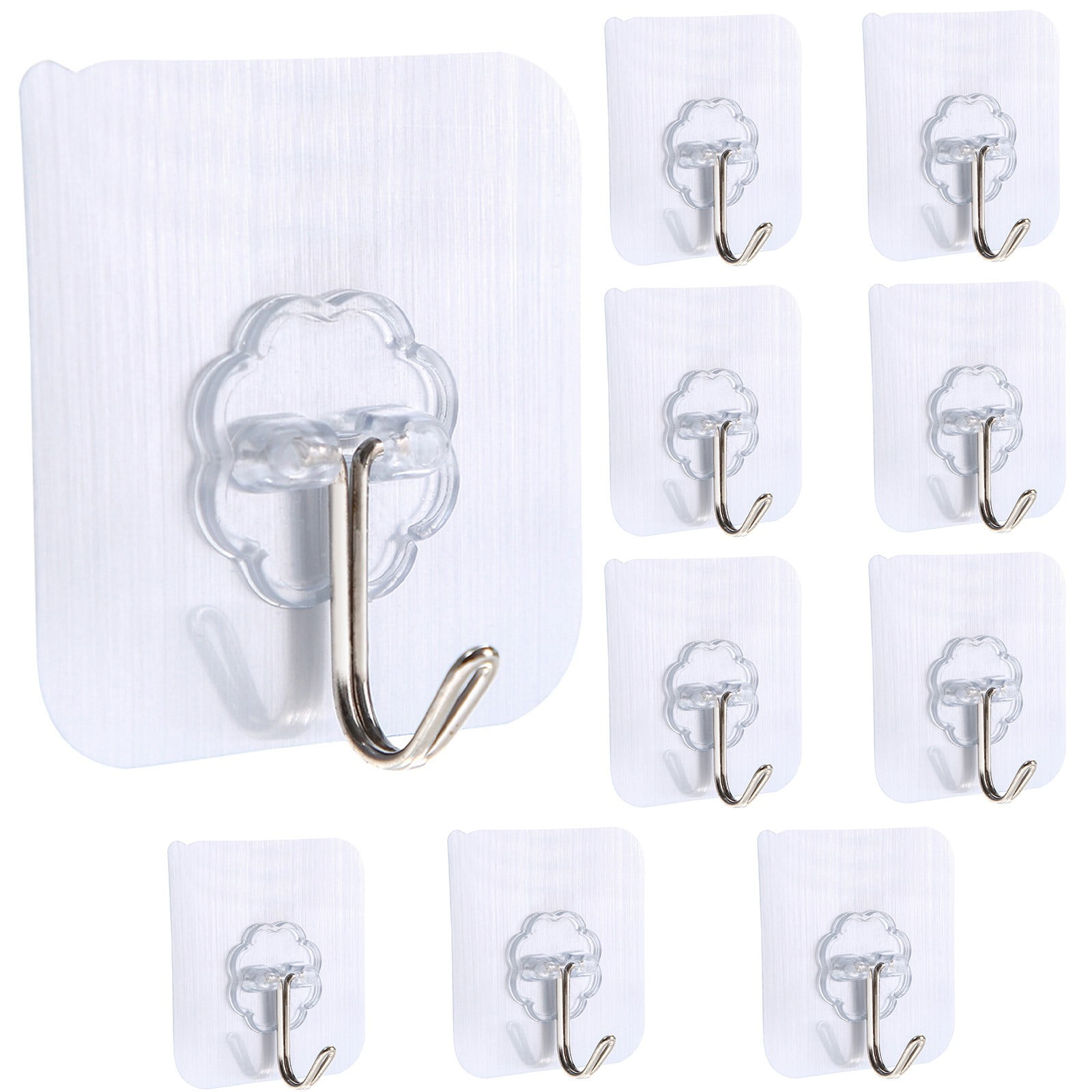 Door Towel Rack Transparent Seamless Hook Strong Sticky Hook Seamless ...
