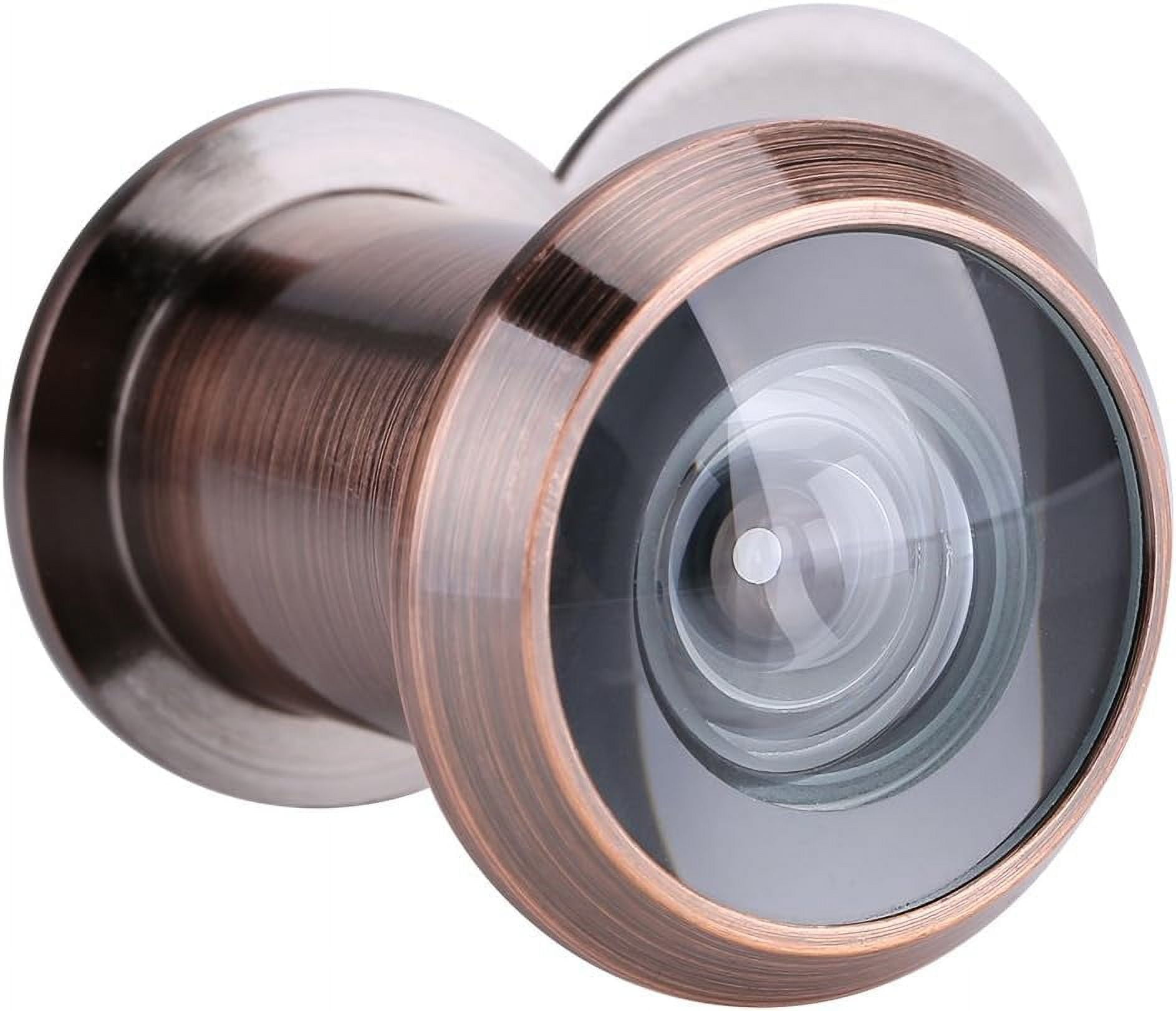 Door Viewer, Copper 200-Degree Door Viewer Optical Glass Peephole Door ...