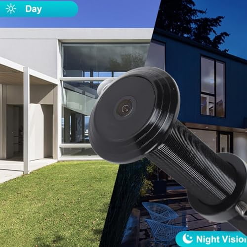 Door Viewer Peephole Camera, 220° Wide Angle Lens, Control for Tuya App ...