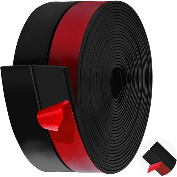 Door Weather Stripping 2IN (W) x 20FT (L) Door Draft Stopper Seal Tape ...