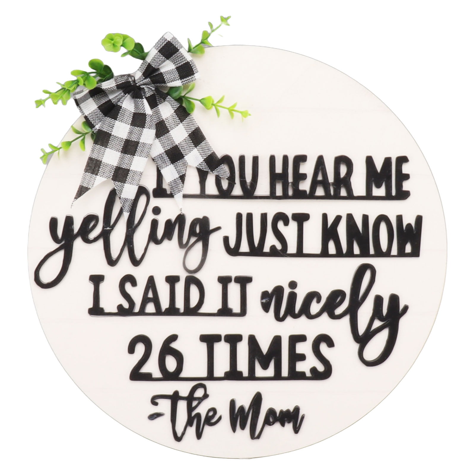 Door Welcome Sign 30 X 30cm 3D Shape Lively Decorative Wooden Hanging ...