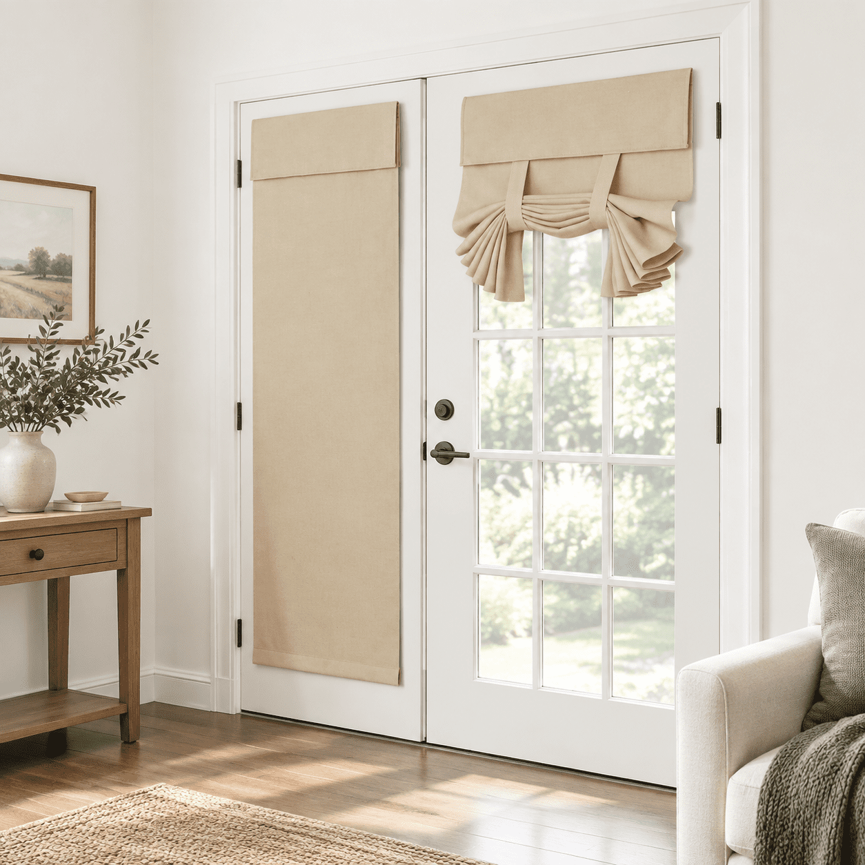 Door Window Curtain Blackout Blind W34 X L69 Beige - Walmart.com