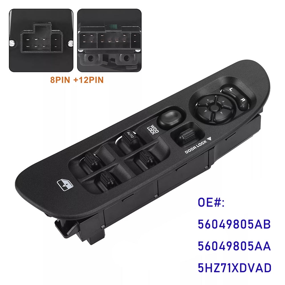 Door Window Switch Panel Control & Bezel For 2002-2010 Dodge Ram 1500 ...