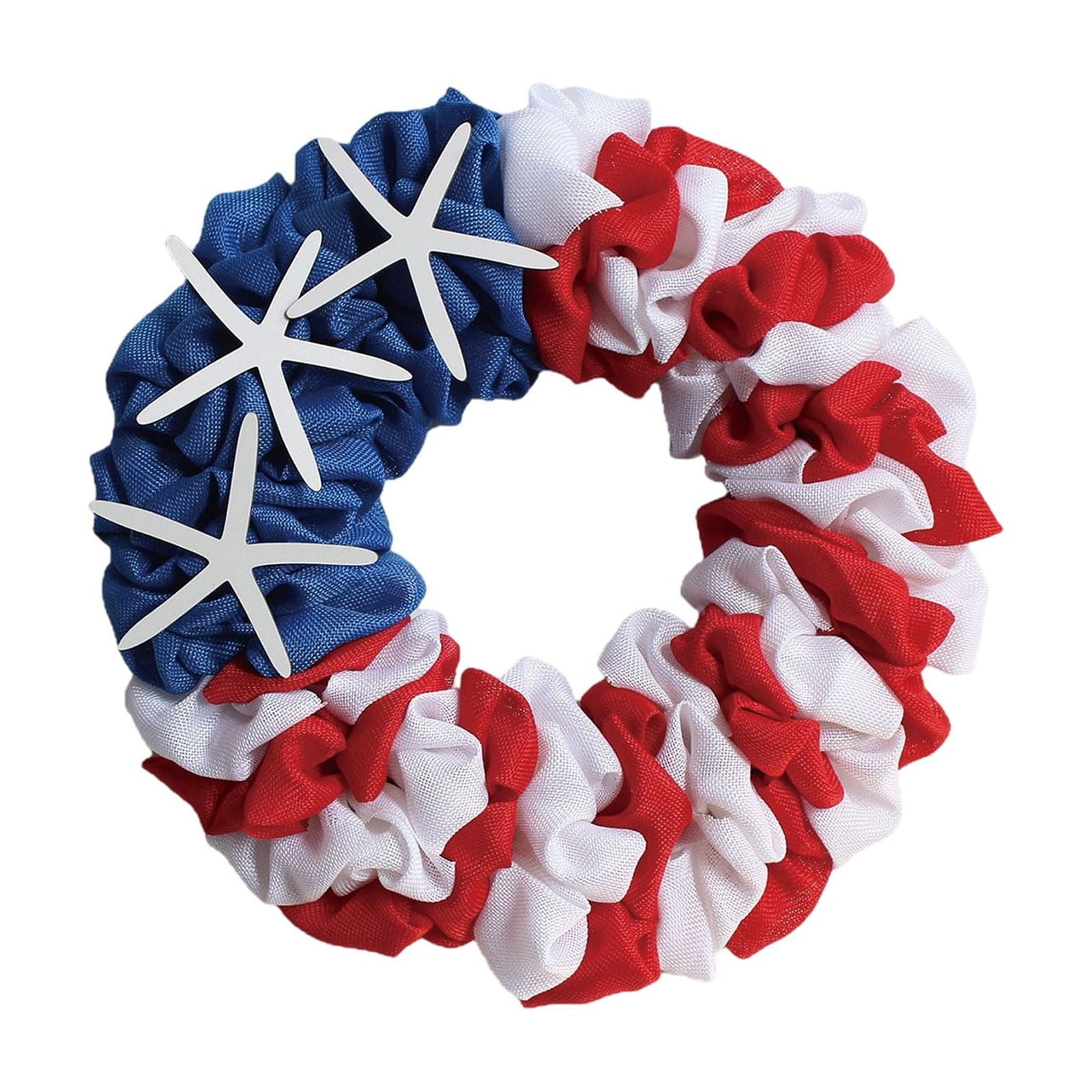 Door Wreath Spring Wreaths For Front Door Patriotic Red, White & Blue ...