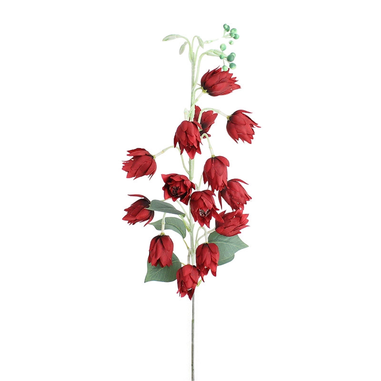 Door Wreath Wreaths For Front Door Elegant Artificial Red Flower Stem ...