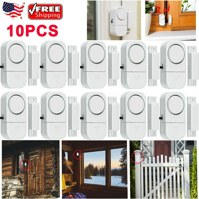 Door and Window Alarms for Home Security, 110dB Magnetic Sensor Alarm ...