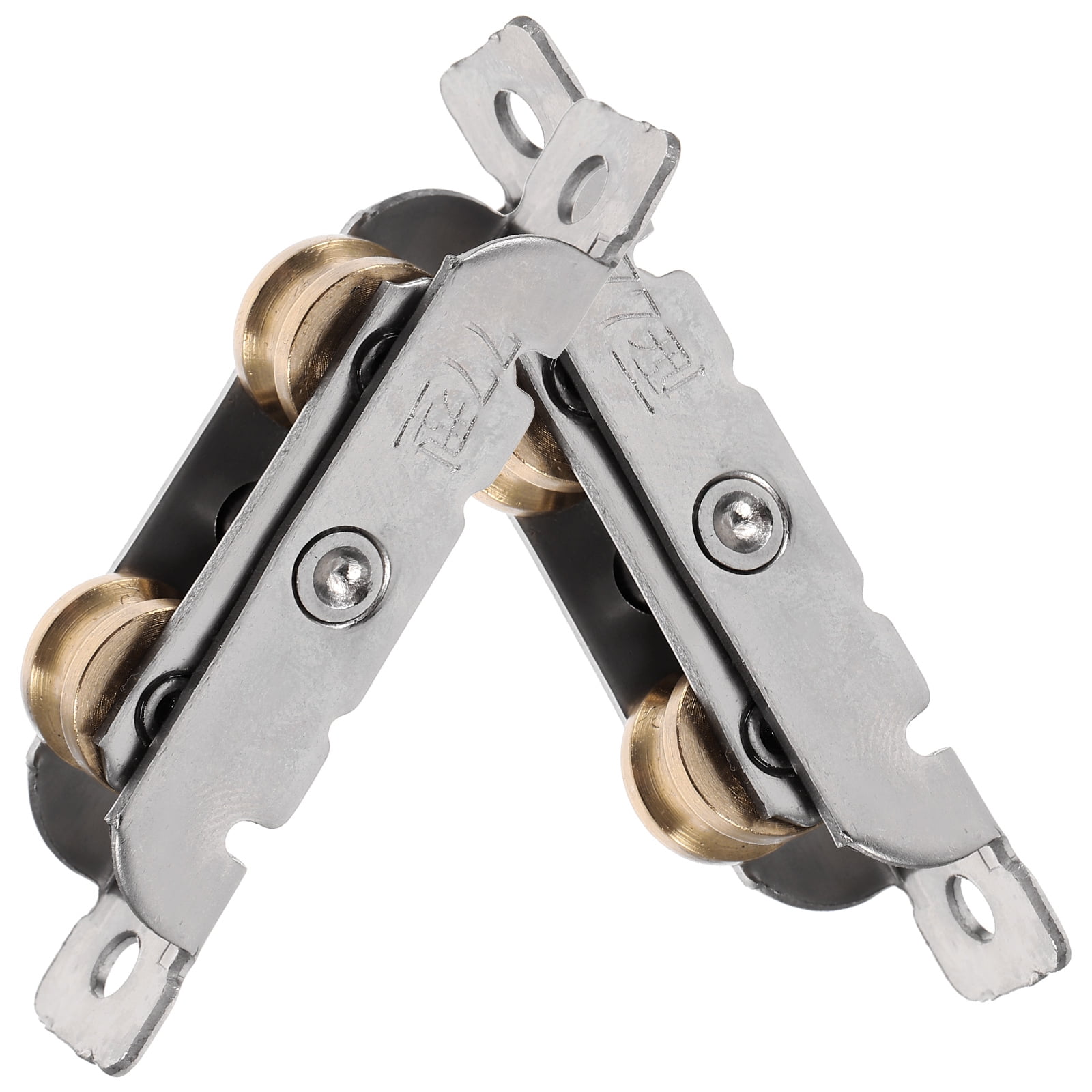 Door and Window Pulley 2 Pcs Flat Wheel Pocket Stainless Steel Sliding ...