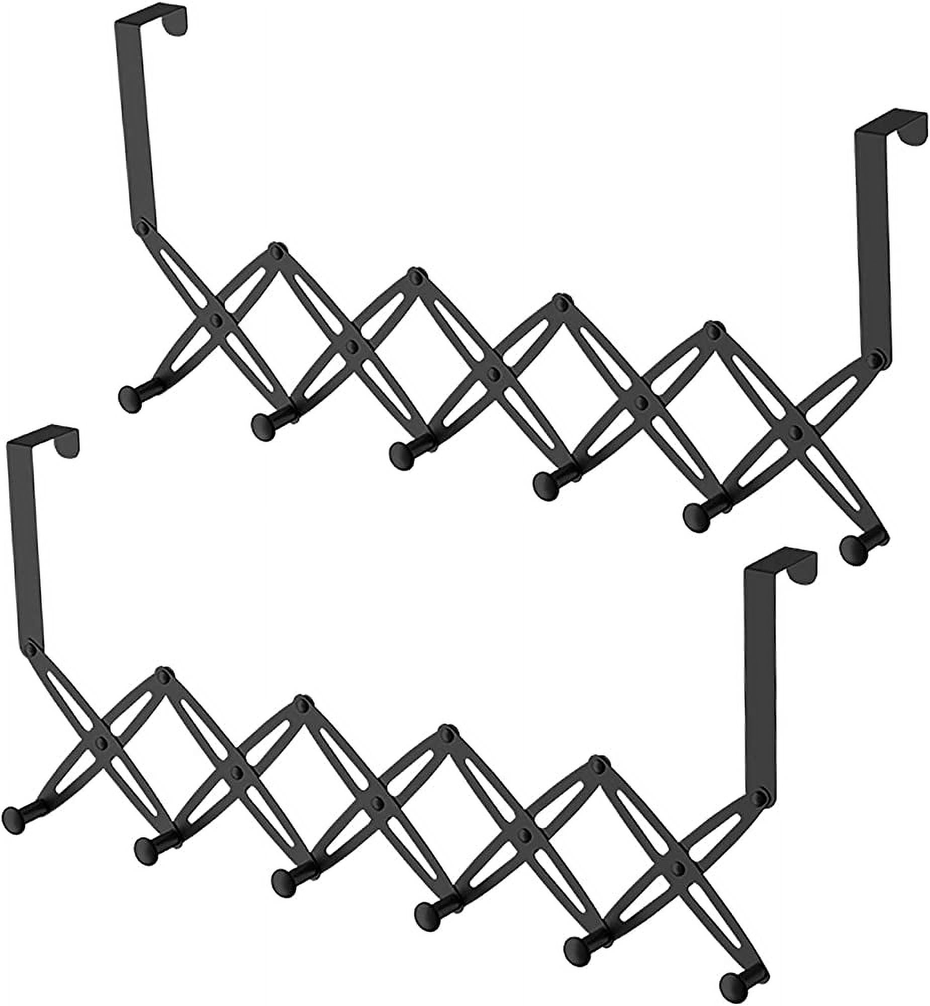 Door hooks for hanging Coat hooks with 6 hooks without drilling ...