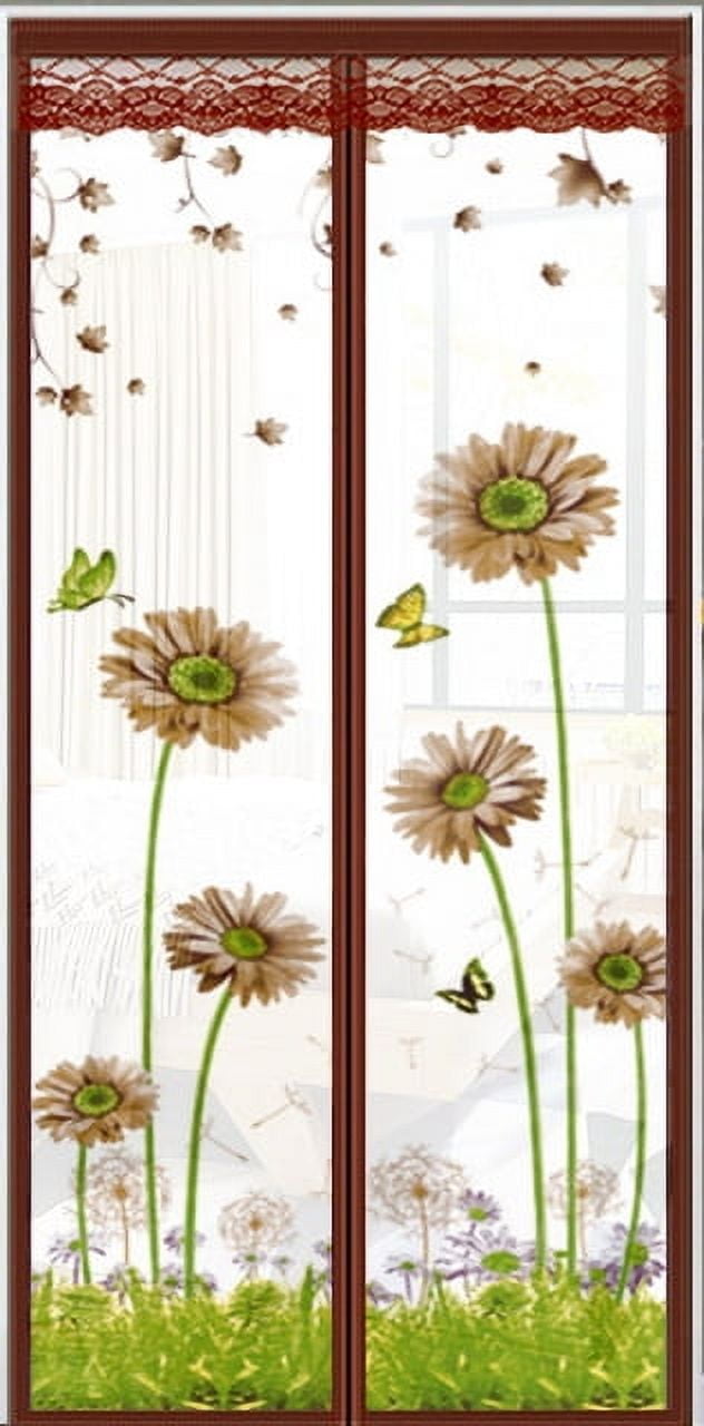 BinDamon Magnetic Screen Door, Fly Mesh Curtain for Front Door, Patio ...