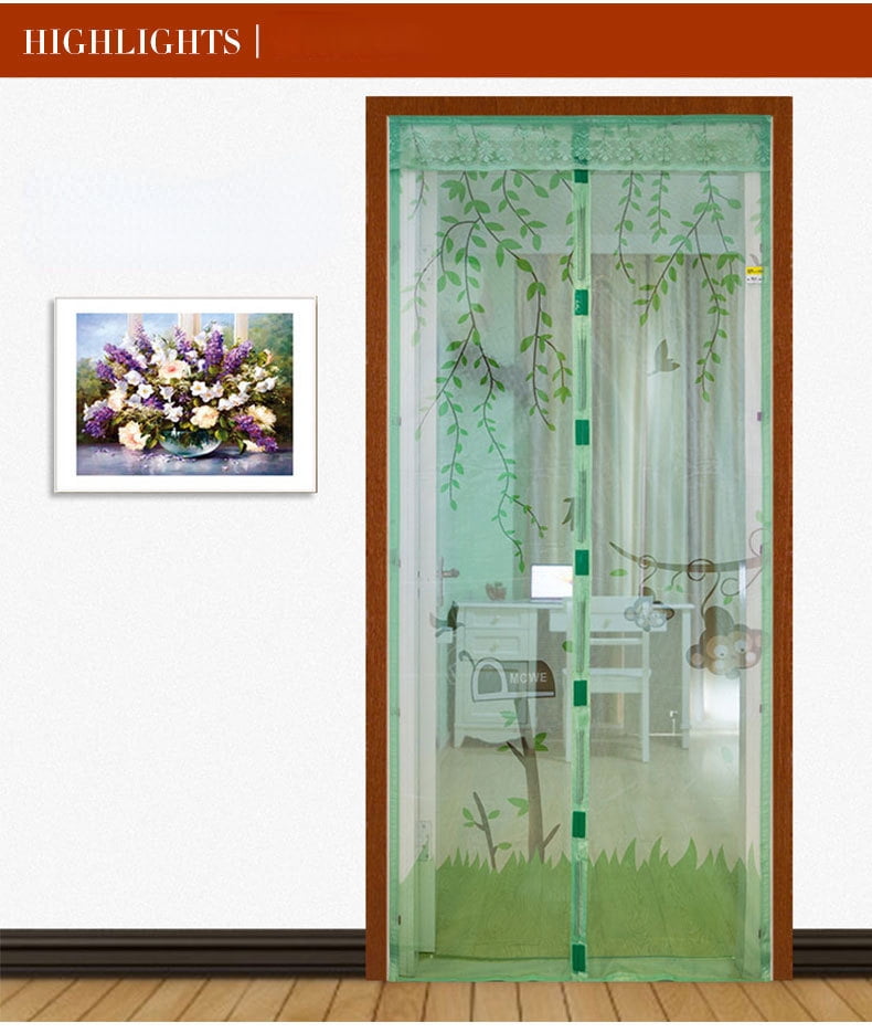 Door mesh Screen with Magnet, Anti Mosquito Magnetic Door Screen ...