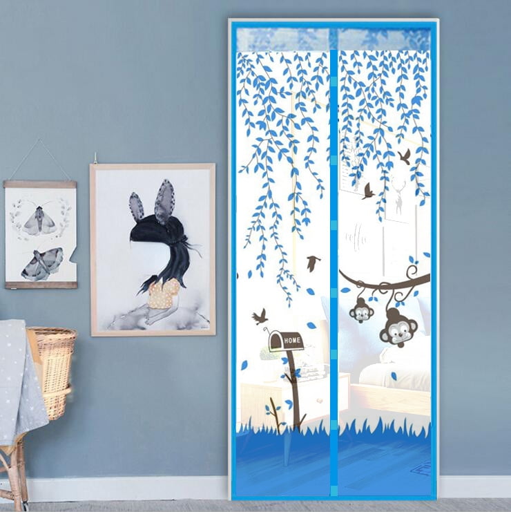 Door mesh Screen with Magnet, Anti Mosquito Magnetic Door Screen ...