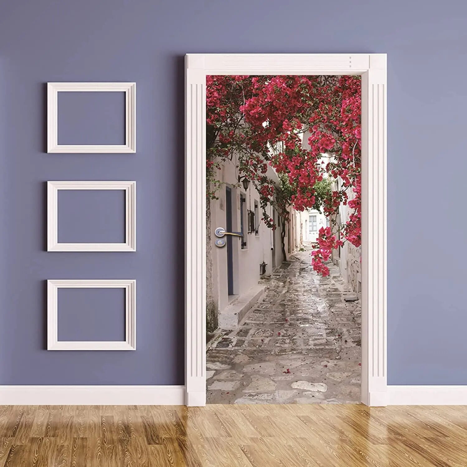 Door stickers London Street Red bus door stickers Wallpaper ...