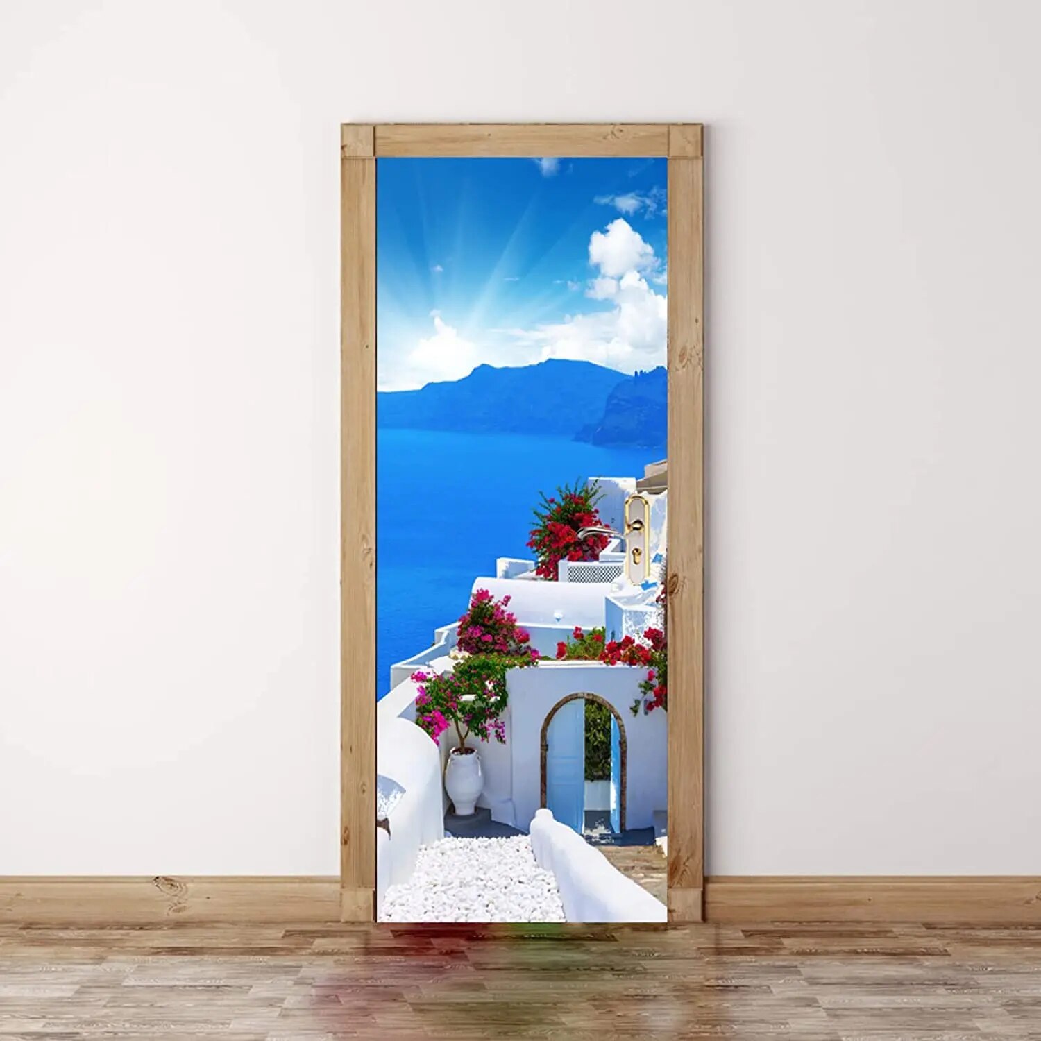 Door stickers London Street Red bus door stickers Wallpaper ...