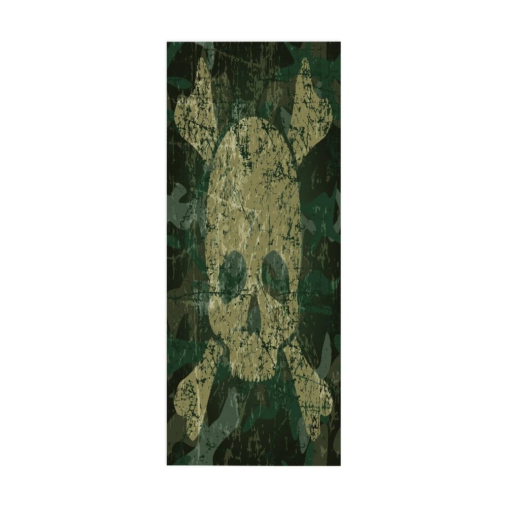 Door stickers covered with stickers Medieval bookshelves Modern ...