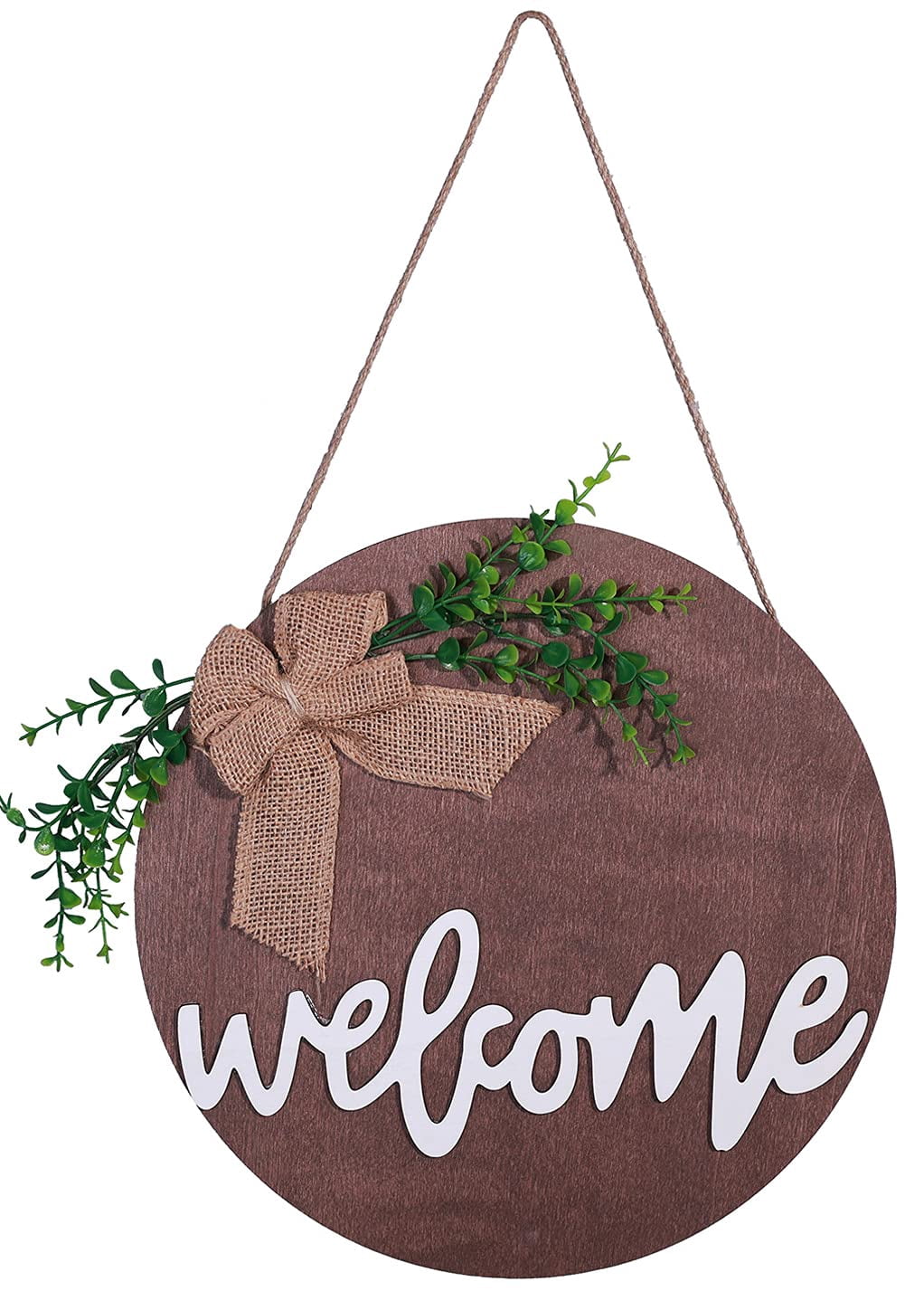 Door welcome sign, door decoration, 12-inch entrance welcome hanging ...